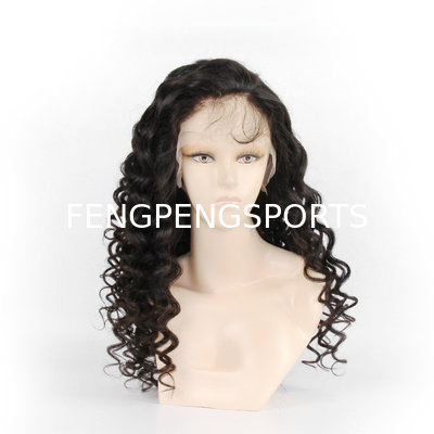 European and American hot sale full lace real hair wigs Indian hair ladies wig curly hair Kinky Curly