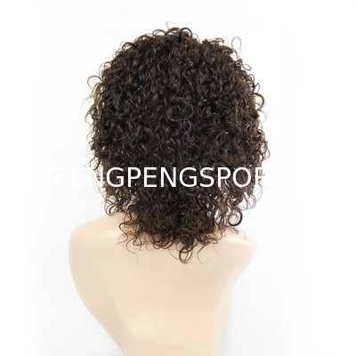  Human Real hair wigs European and American wigs Women Loose Wave 2# front lace wigs 10inch