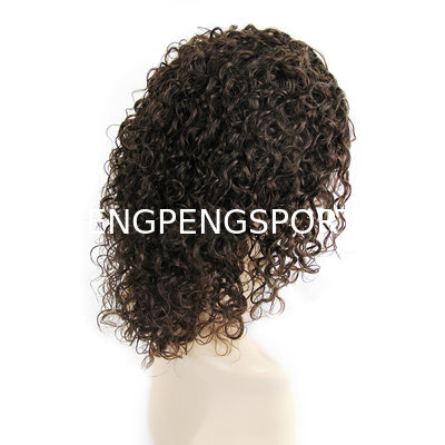  Human Real hair wigs European and American wigs Women Loose Wave 2# front lace wigs 10inch