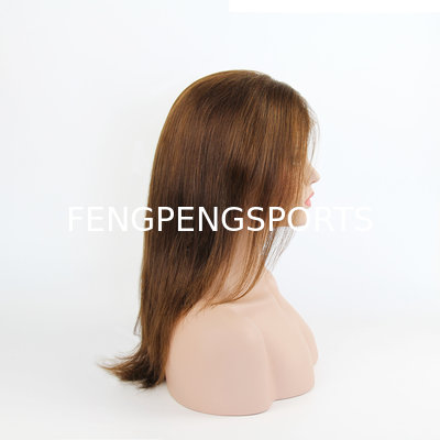 Professional Wig Factory Outlet Lace Headband Low Price Hot sell 14 INCH 4#color Half left score 180%