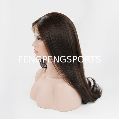 18" inch 2# color hand-woven straight hair encryption 180% factory direct offer human wigs