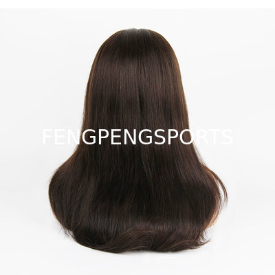 18" inch 2# color hand-woven straight hair encryption 180% factory direct offer human wigs