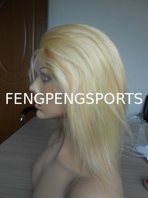 Wig Factory Outlet Lace Headband Low Price European Hot Sell 10inch,613#with27# hightlight top quality human wigs