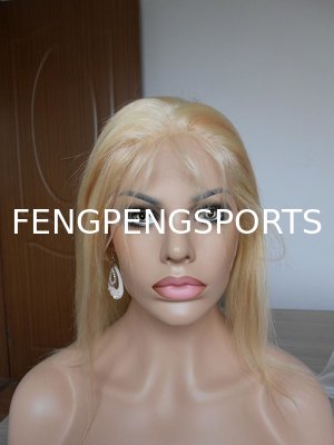 Wig Factory Outlet Lace Headband Low Price European Hot Sell 10inch,613#with27# hightlight top quality human wigs