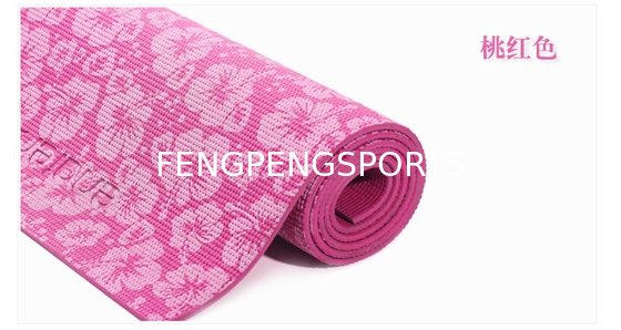 6MM PVC Fitness Gym Exercise Yoga Mat with printing ,yoga mat for professional trainer, eco pvc yoga mat on sale