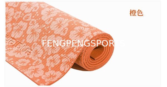 6MM PVC Fitness Gym Exercise Yoga Mat with printing ,yoga mat for professional trainer, eco pvc yoga mat on sale