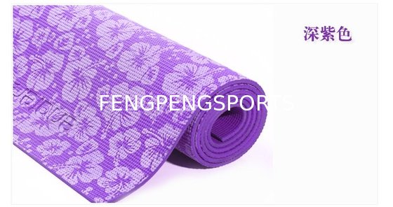 6MM PVC Fitness Gym Exercise Yoga Mat with printing ,yoga mat for professional trainer, eco pvc yoga mat on sale