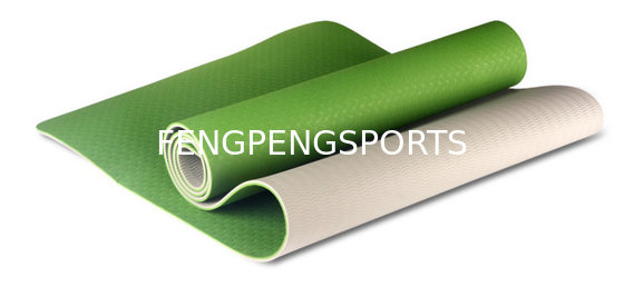 Two side color TPE yoga mat Non slip,Odorless ,durable microfiber TPE yoga mat with light weight