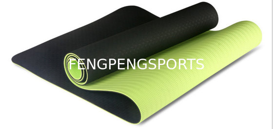 Two side color TPE yoga mat Non slip,Odorless ,durable microfiber TPE yoga mat with light weight