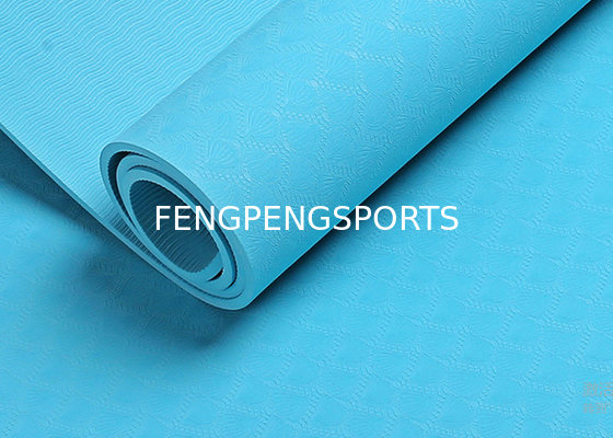 Wholesale eco friendly non slip waterproof material custom print private label tpe yoga mat