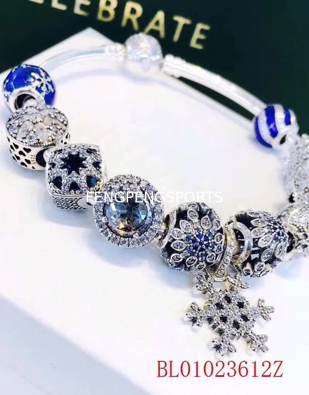 925 silver jewlery 1:1   925 sterling silver bracelet with sky blue beads,OEM accpet