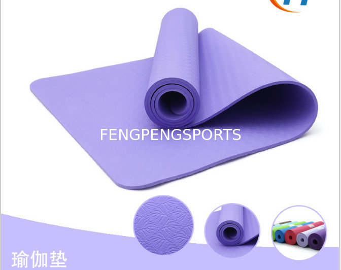 TPE single Color Anti-Slip Yoga Mat OEM LOGO