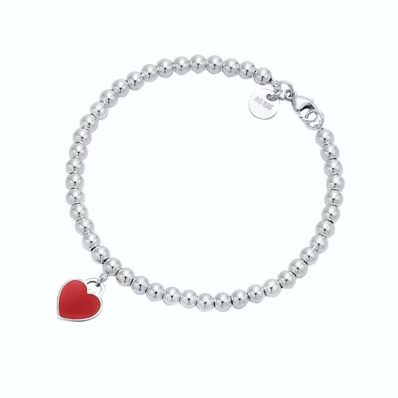 2017 925 sterling jewelry bangle charm silver bracelet for women heart bracelet