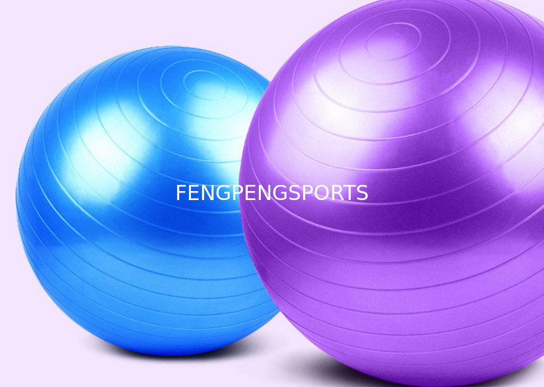 anti-brust kids yoga ball wholesale, 65cm pvc exercise yoga ball with foot pump