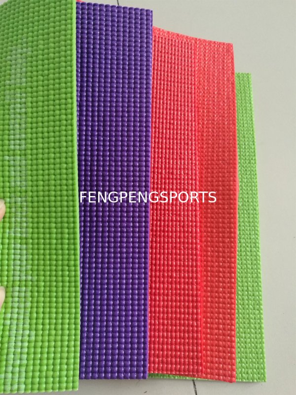 Private label anti -slip eco pvc travel yoga mat in high density PVC eco-friendly yoga mat