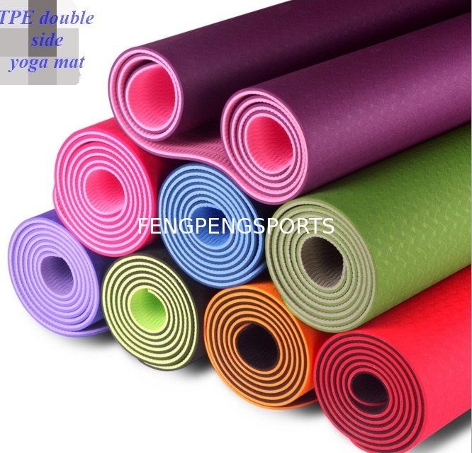 Non Slip Yoga Towels Printed With Company Logo TPE yoga mat for sale