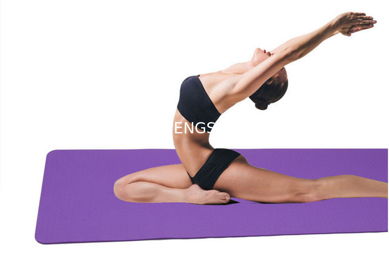Wholesale 6mm tpe Yoga Mat Environmentally Friendly TPE Yoga Mat Fitness Padded Yoga Mat TPE