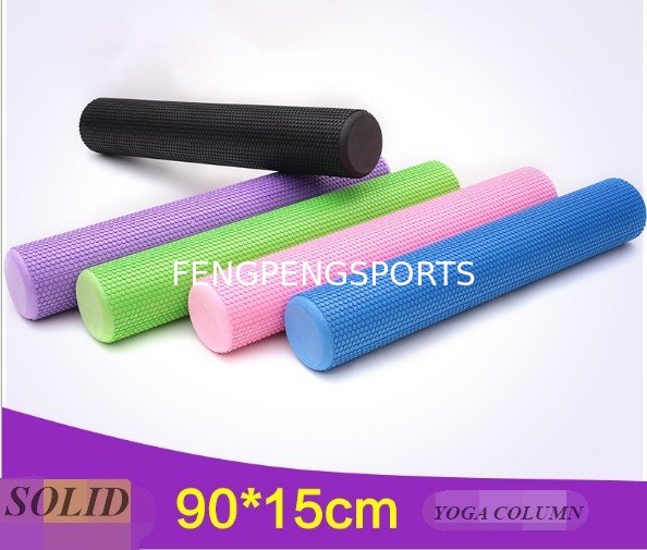 15*90 cm eva solid yoga column high quality fitness yoga stick high hardness yoga muscle massage stick