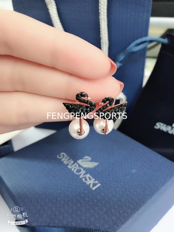 Black swan after hanging earrings female Europe and the United States simple atmospheric earrings earrings