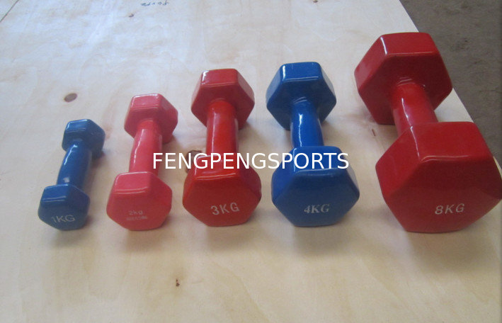 Hexagon small dumbbell Colorful dip ladies use fitness dumbbells  factory direct high-grade high-quality dumbbells