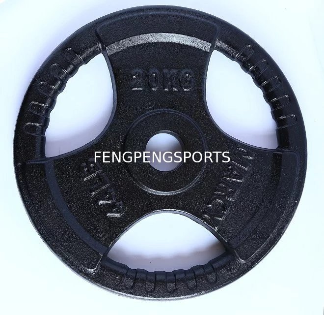 Black three-hole plastic hand grab weight lifting barbell Professional Crossfit Weight Lifting Barbell Bar 1000lb