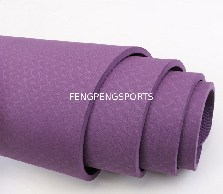 TPE yoga mat 6MM rope environmental tasteless anti-skid exercise fitness yoga mat