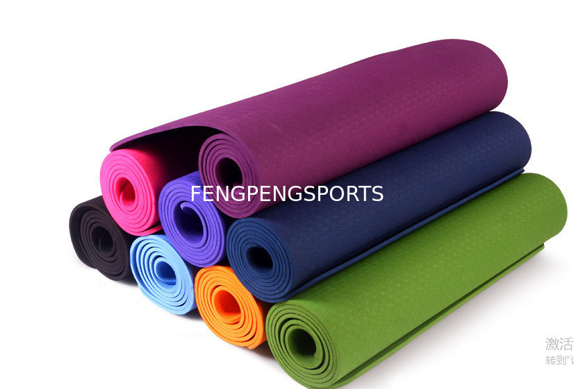 TPE yoga mat beginners lengthen widening men and women fitness mats thick sports anti-slip mats can be customized