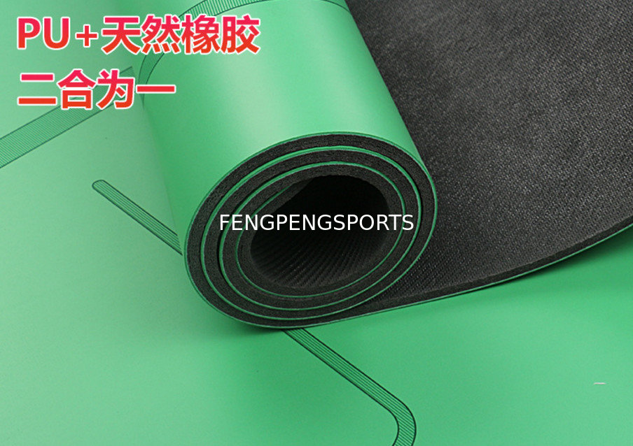 PU natural rubber yoga mat body bit line sweat-absorbing anti-skid Tuhao pad fitness mats for men and women yoga dedicat