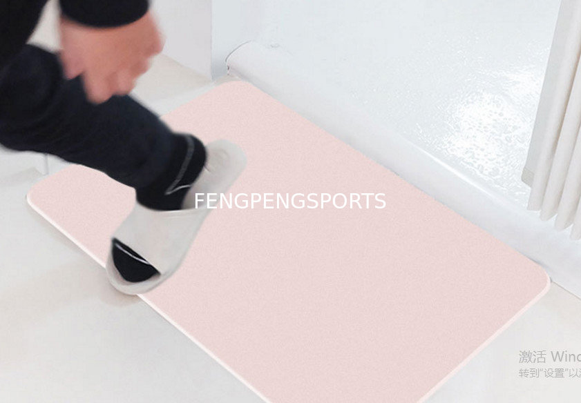 hot sell Diatomite Coaster Soap Pad Custom Diatomite anti slip bath room mat