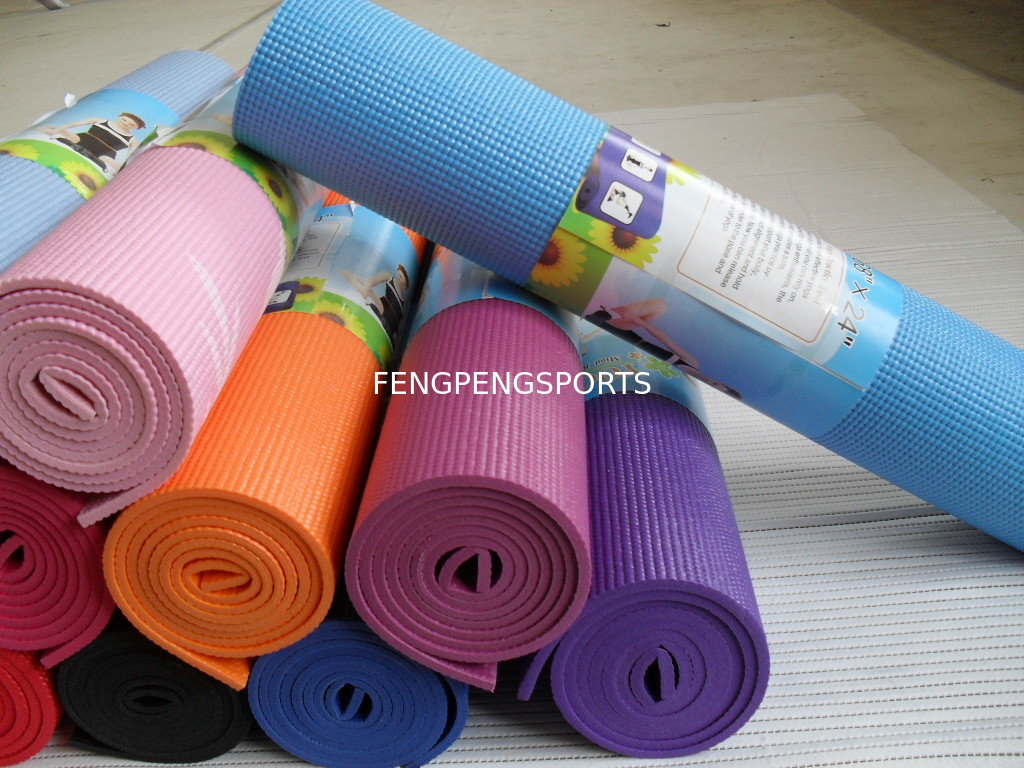 Professional Waterproof eco mat yoga , non slip yoga mat with print eco friendly PVC yoga mat for sale