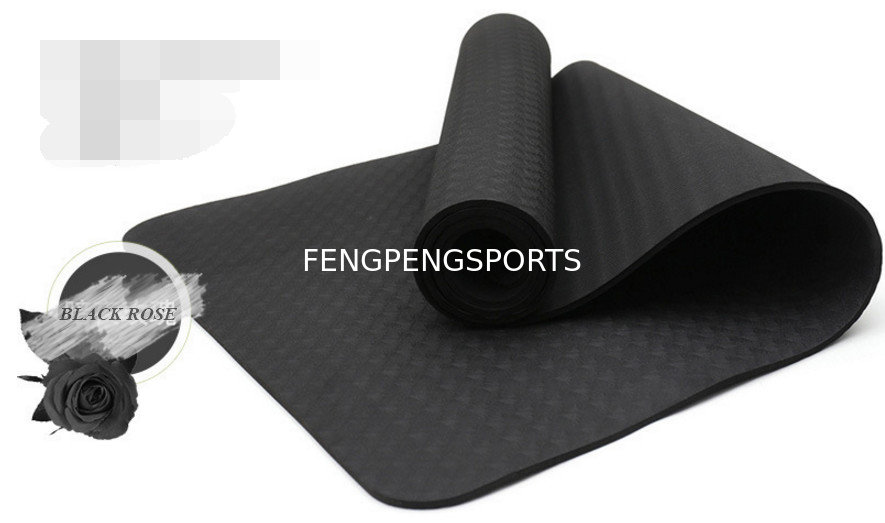 Wholesale eco friendly non slip waterproof material custom print private label tpe yoga mat