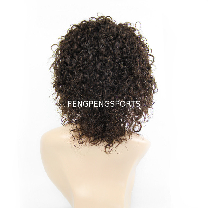  Human Real hair wigs European and American wigs Women Loose Wave 2# front lace wigs 10inch