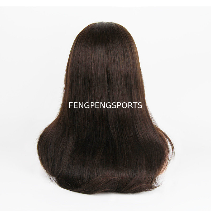 18" inch 2# color hand-woven straight hair encryption 180% factory direct offer human wigs