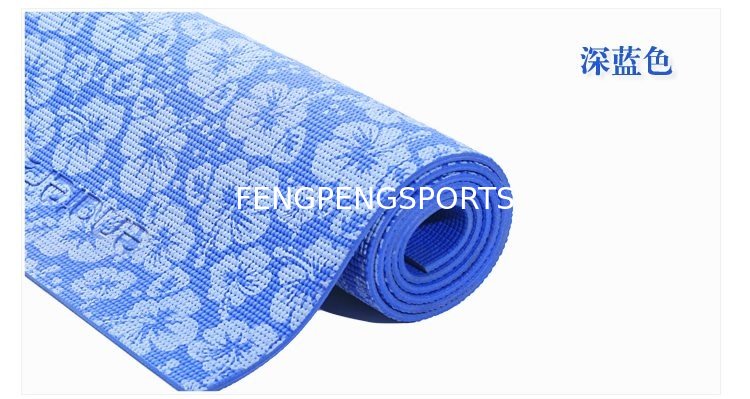 6MM PVC Fitness Gym Exercise Yoga Mat with printing ,yoga mat for professional trainer, eco pvc yoga mat on sale