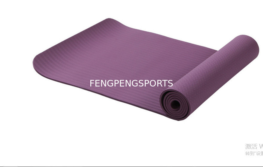 eco friendly anti slip anti tear 6MM double color tpe yoga mat manufacturer TPE yoga mat