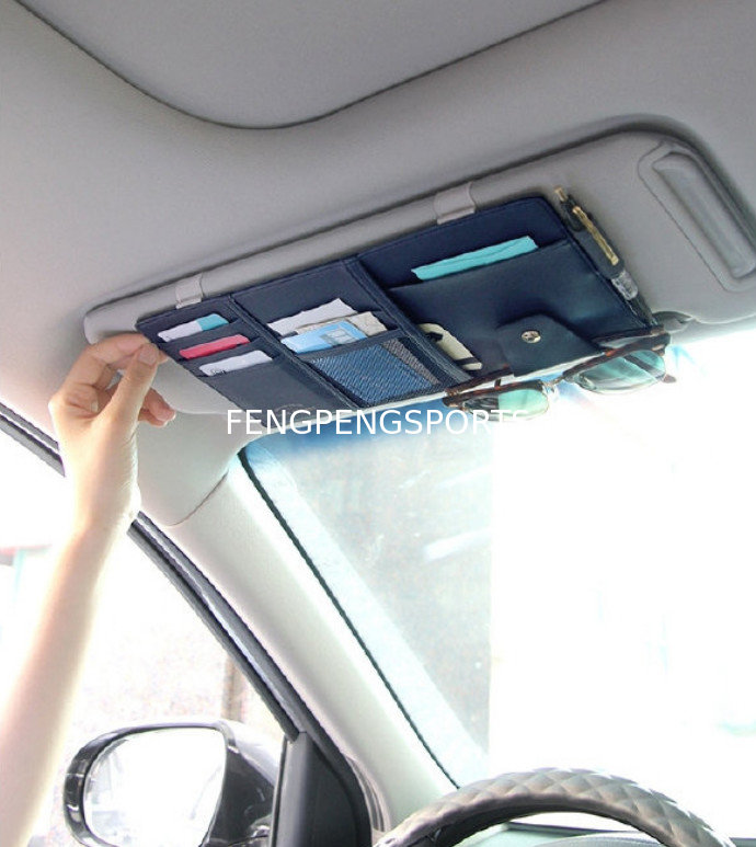pu multifunctional finishing bag card glasses clip for a car make your car perfect!