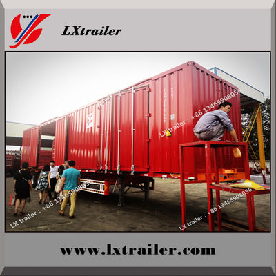 utility cargo box trailer for electric appliance/textile goods/coal/dinas transportation