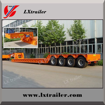 3 axles hot selling flat bed semi trailer,tri-axle low bed semi trailer