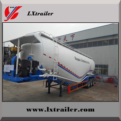 China cheap cement transport semi truck trailer bulk powder tanker trailer