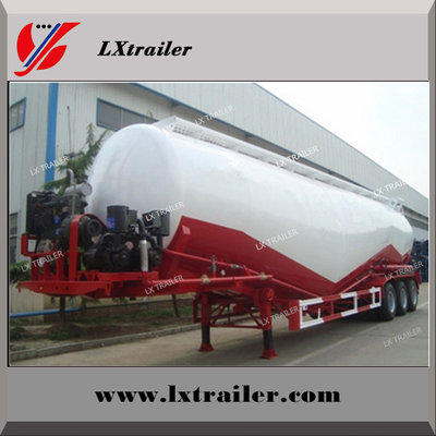 China cheap cement transport semi truck trailer bulk powder tanker trailer