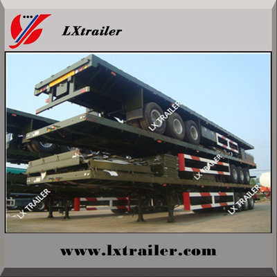 3 axle tractor truck use 40ft container flatbed semi trailers