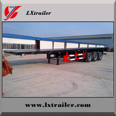 3 axle tractor truck use 40ft container flatbed semi trailers