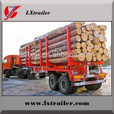 Factory hot sale low price wood / timber transport semi trailer truck