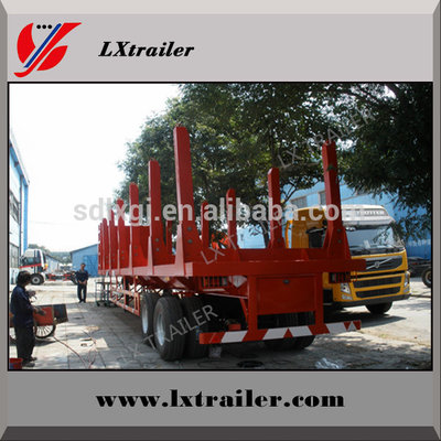 Factory hot sale low price wood / timber transport semi trailer truck