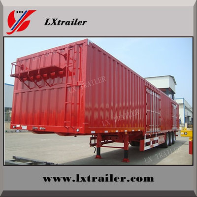 China Liangxiang double axle 40ft van cargo trailer van semi trailer