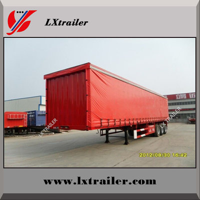 China Liangxiang double axle 40ft van cargo trailer van semi trailer