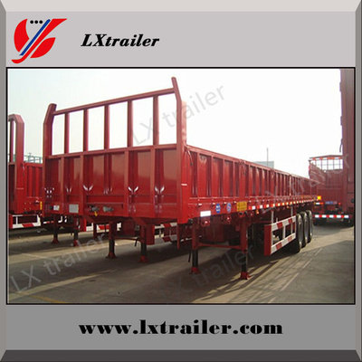3 Axles 50Tons side wall cargo semi trailer for sale