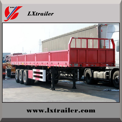 3 Axles 50Tons side wall cargo semi trailer for sale