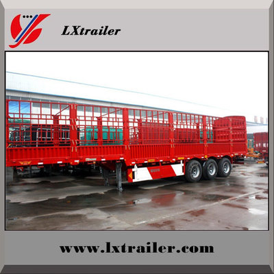 Chinese famous new High fence cargo semi trailer, bulk goods transport truck trailer