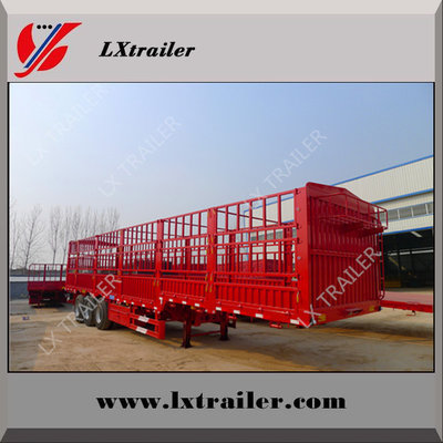 Chinese famous new High fence cargo semi trailer, bulk goods transport truck trailer